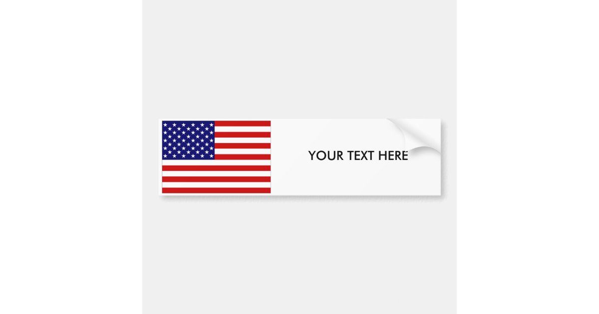 USA FLAG Bumper Sticker | Zazzle