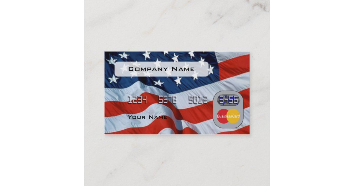 Usa Flag Credit Card | Zazzle