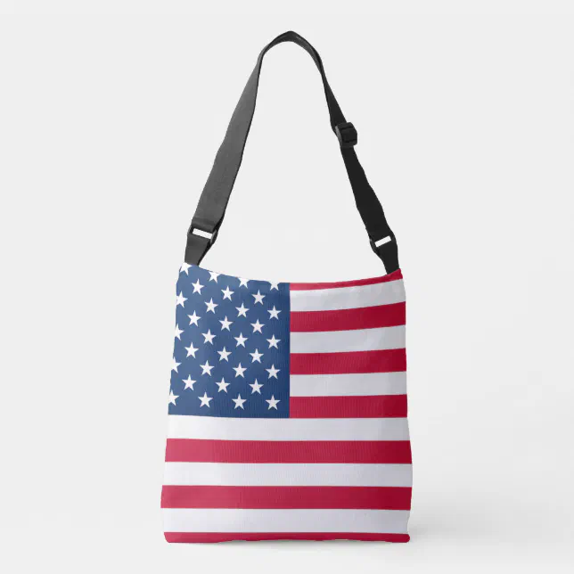 USA Flag Crossbody Bag - Patriotic | Zazzle