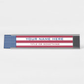 USA Flag Desk Name Plate | Zazzle