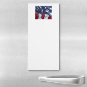 USA flag Magnetic Notepad | Zazzle