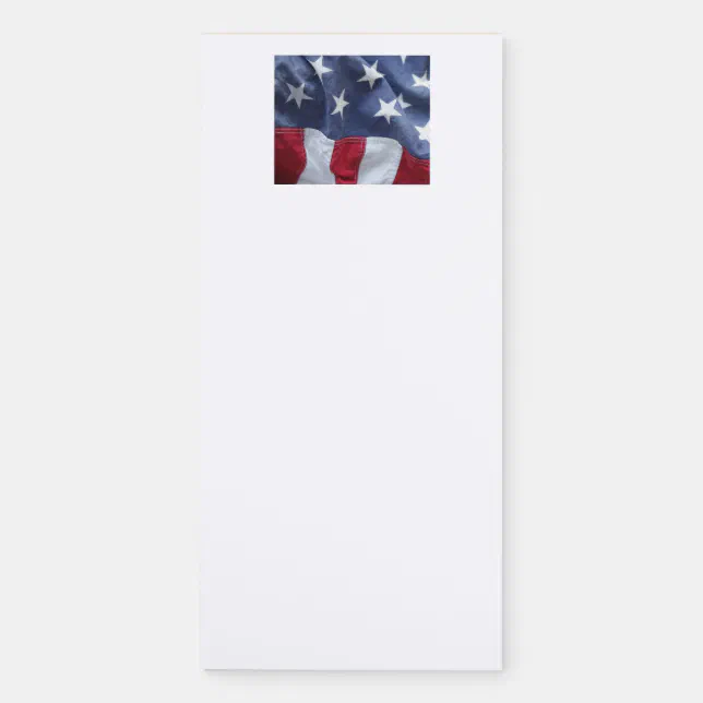 USA flag Magnetic Notepad | Zazzle
