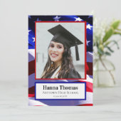USA Flag Military Graduation Photo Announcement | Zazzle