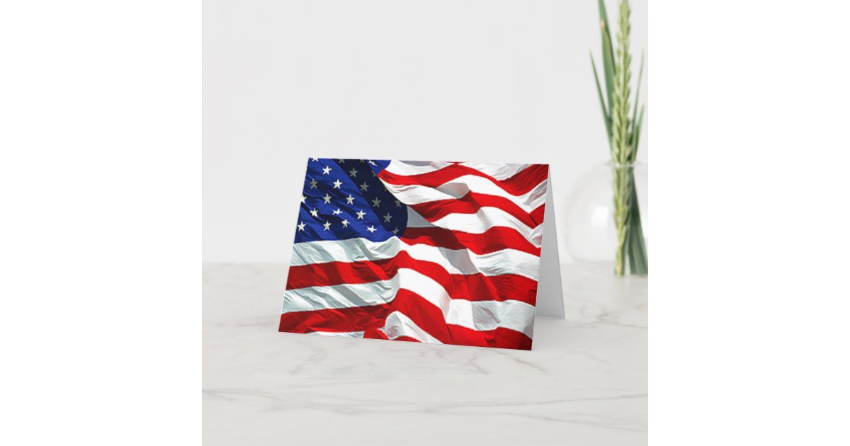 USA Flag Note Cards | Zazzle