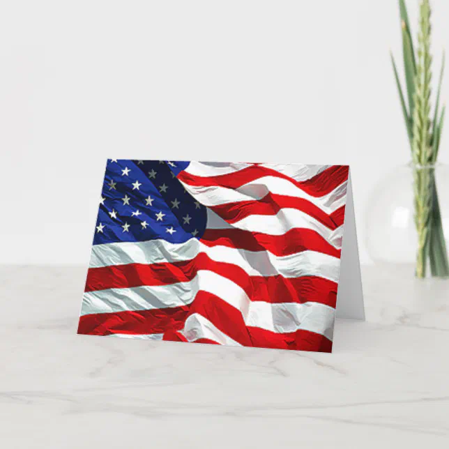 USA Flag Note Cards | Zazzle