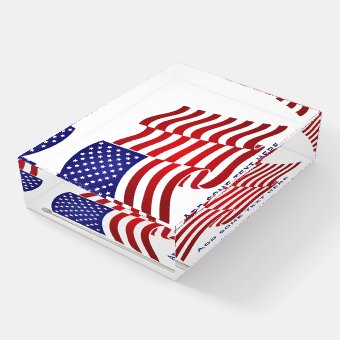 USA FLAG PAPERWEIGHT | Zazzle