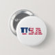 USA Flag Patriotic Button | Zazzle