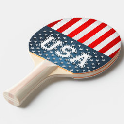 USA Flag Ping-Pong Paddle | Zazzle