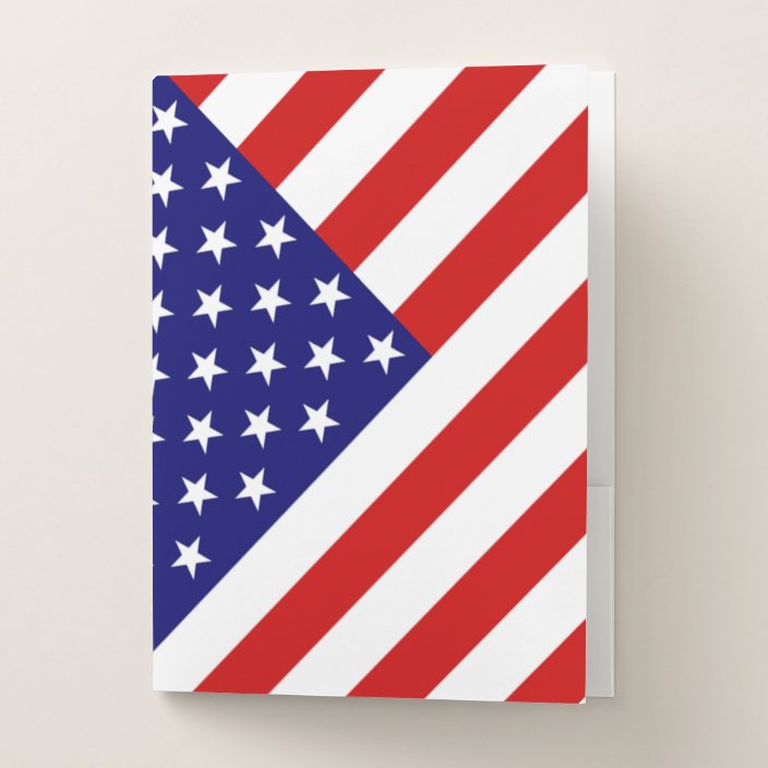 USA Flag Pocket Folders arc | Zazzle.com