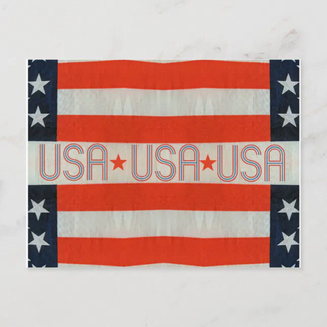 USA Flag Postcard | Zazzle