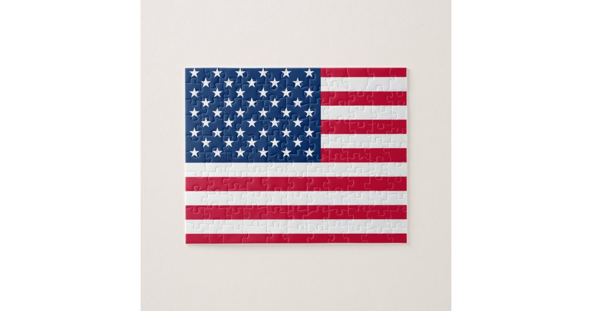 USA Flag Puzzle American Patriotic | Zazzle