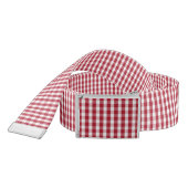 USA Flag Red and White Gingham Checked Belt | Zazzle