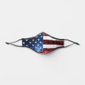 USA flag red blue sparkles glitters Premium Face Mask | Zazzle