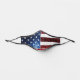 USA flag red blue sparkles glitters Premium Face Mask | Zazzle