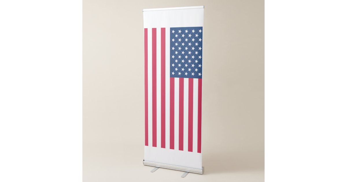 USA Flag Retractable Banner | Zazzle
