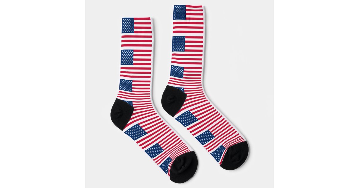 USA Flag Socks Patriotic | Zazzle