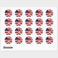 USA Flag sticker and envelope Seal | Zazzle