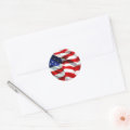 USA Flag sticker and envelope Seal | Zazzle