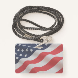 USA Flag Student ID Homeschool or Private School Badge | Zazzle