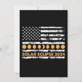 USA Flag Total Solar Eclipse 4/8/24 Viewing Party Invitation | Zazzle