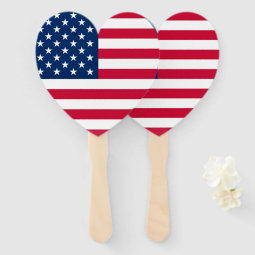 USA Flag - United States of America - Patriotic Hand Fan | Zazzle