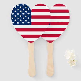 USA Flag - United States of America - Patriotic Hand Fan | Zazzle