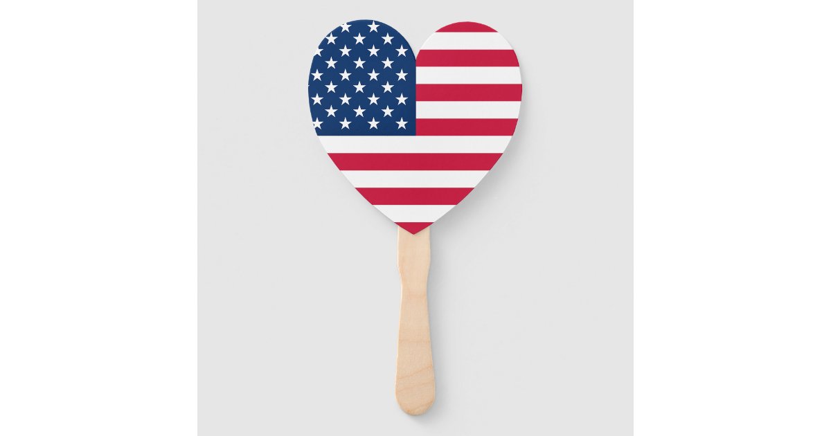 USA Flag - United States of America - Patriotic Hand Fan | Zazzle