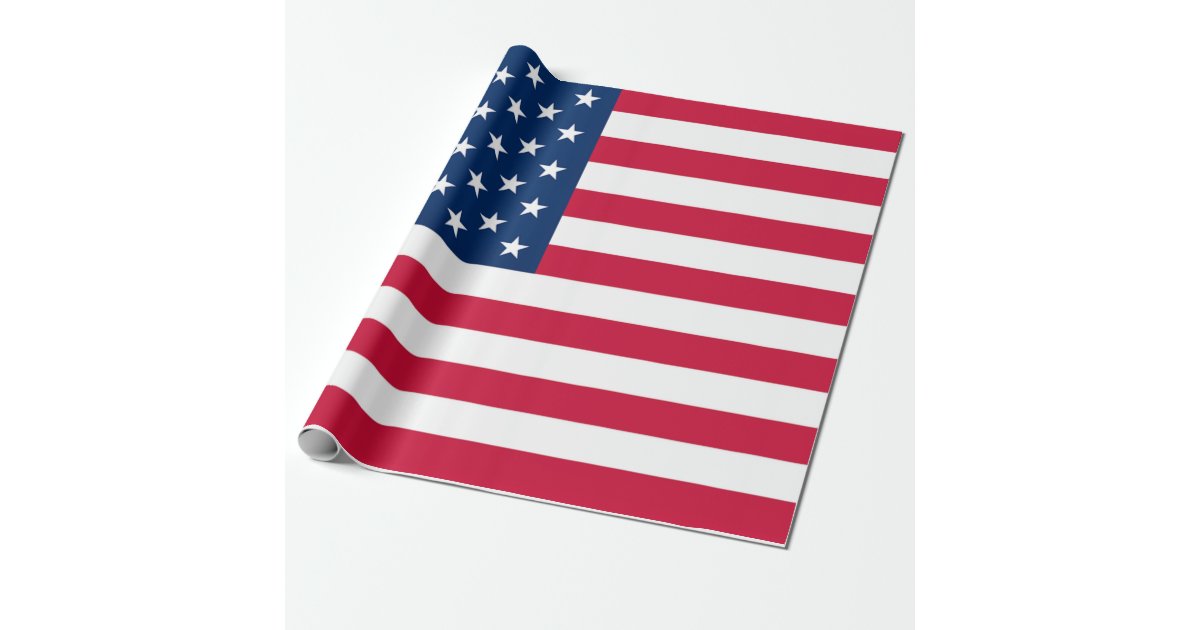 USA Flag - United States of America - Patriotic Wrapping Paper | Zazzle