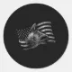 Usa Flag Walleye Fishing Classic Round Sticker | Zazzle