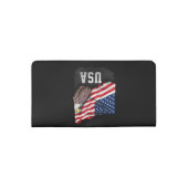 USA Flag with Bald Eagle 4th of July Checkbook Cover | Zazzle