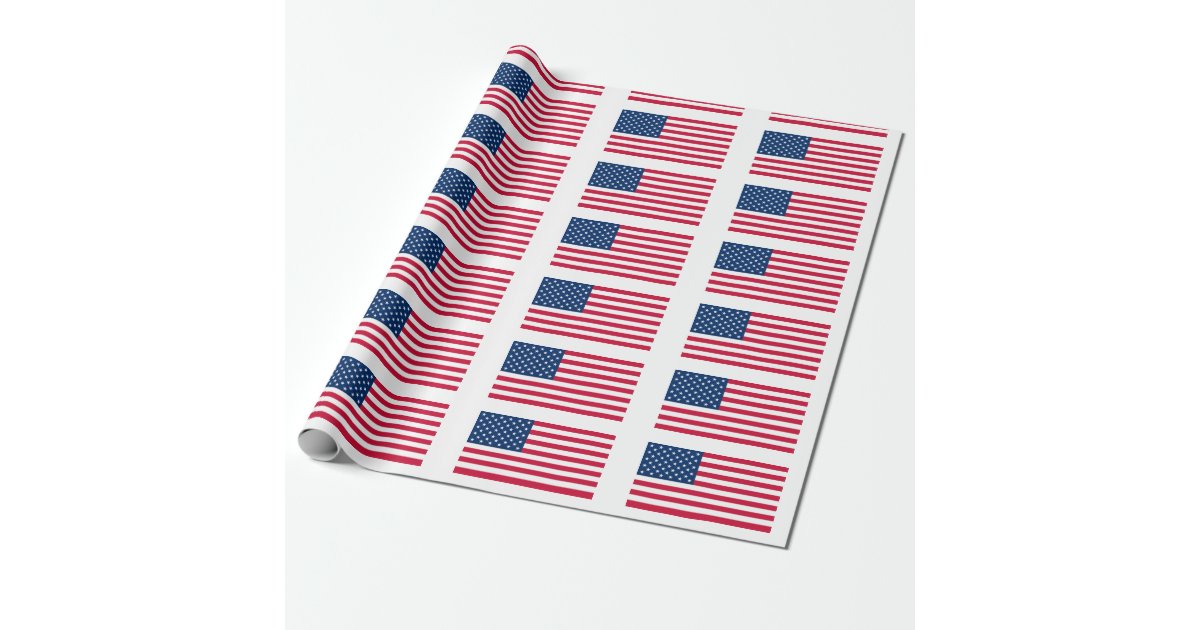 USA Flag Wrapping Paper | Zazzle