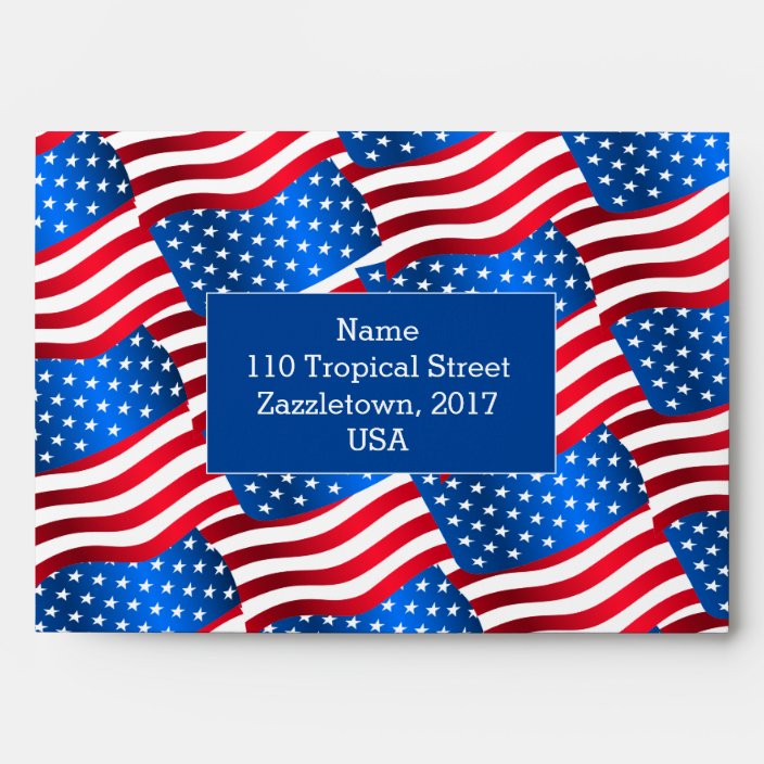 USA flags Envelope | Zazzle.com