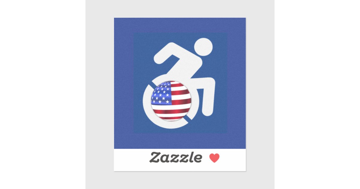 USA Handicapped Sticker | Zazzle
