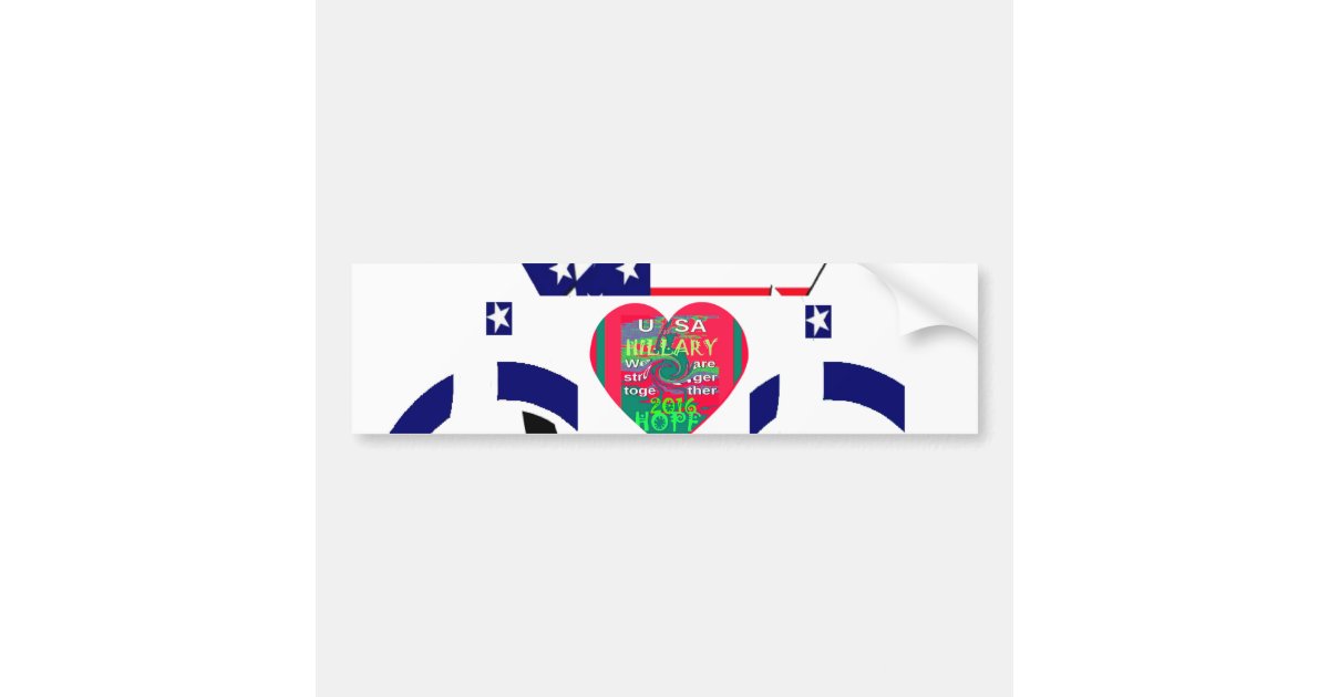 USA Hope Beautiful Amazing National Flag Design Ar Bumper Sticker | Zazzle