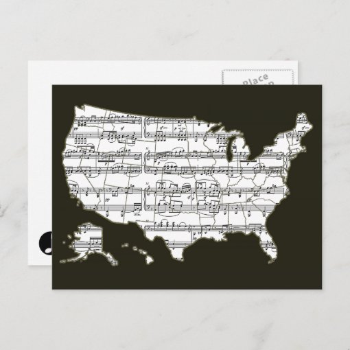 USA Map & Musical Notes | Zazzle