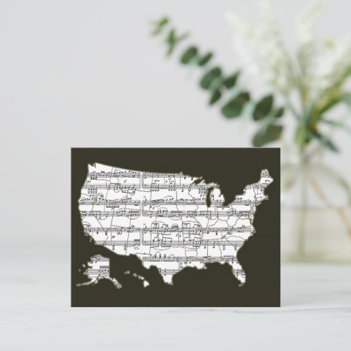 USA Map & Musical Notes | Zazzle