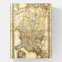 USA Map Vintage Old Paperweight | Zazzle