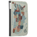 USA Map with States in Words Kindle 3 Covers | Zazzle