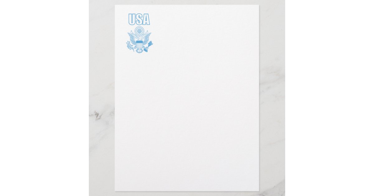 USA national emblem Letterhead | Zazzle