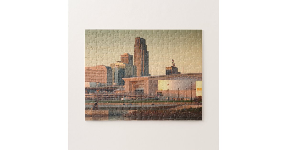 USA, Nebraska, Omaha, Skyline Jigsaw Puzzle | Zazzle
