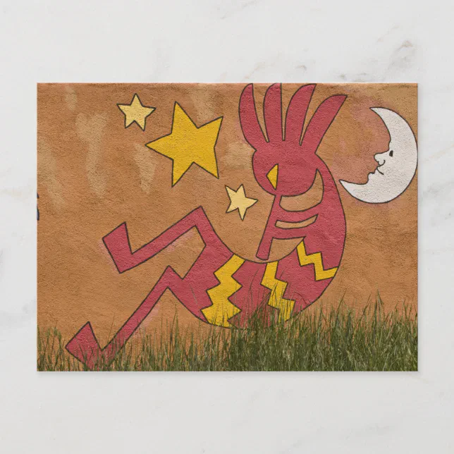 USA, New Mexico, Santa Fe. Wall mural of a Postcard | Zazzle