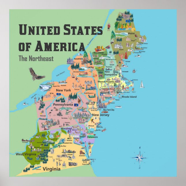 Northeastern Usa Map