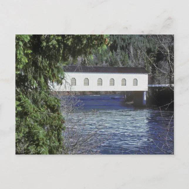 USA, Oregon. A pick-up crossing the Postcard | Zazzle