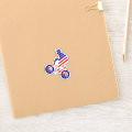 USA Patriotic Biking BMX Sticker | Zazzle