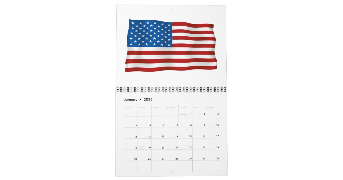 USA Patriotic Calendar | Zazzle