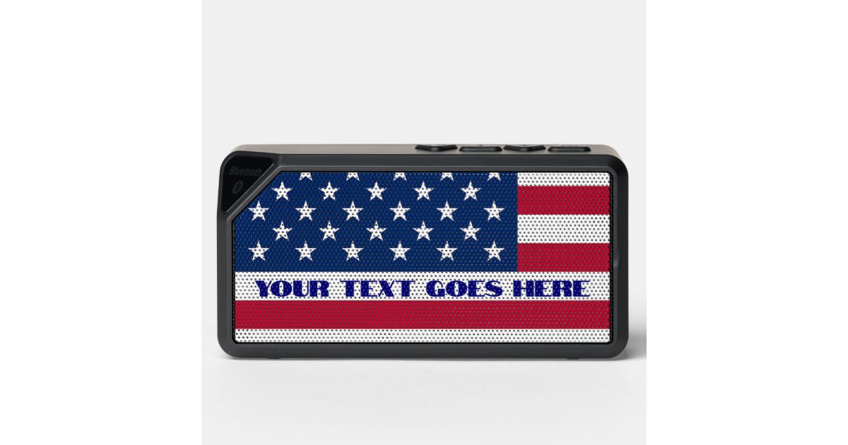 USA Patriotic Flag Bluetooth Speaker | Zazzle