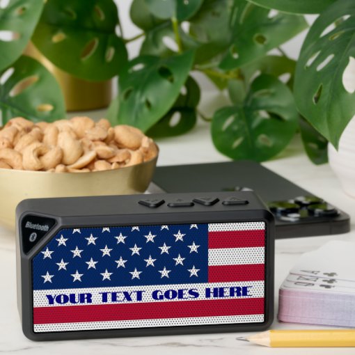 USA Patriotic Flag Bluetooth Speaker | Zazzle