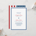 USA Patriotic Flag Wedding 3 Invitation | Zazzle