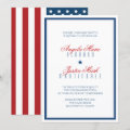 USA Patriotic Flag Wedding Invitation | Zazzle