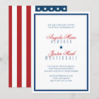 USA Patriotic Flag Wedding Invitation | Zazzle